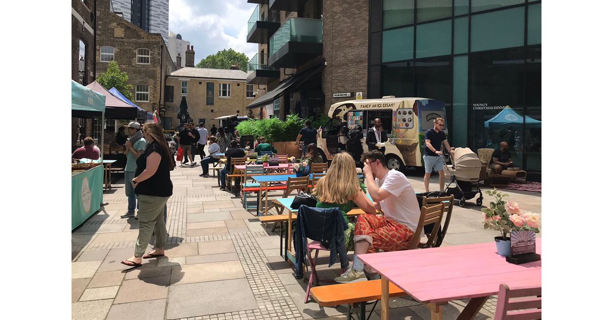 Saturday market community events at Ram Quarter | Greenland UK